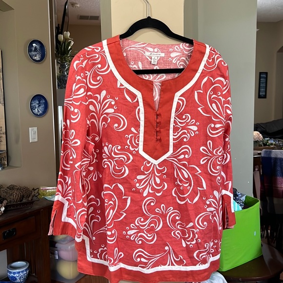 JM Collection | Tops | Jm Collection Linen Tunic Top | Poshmark